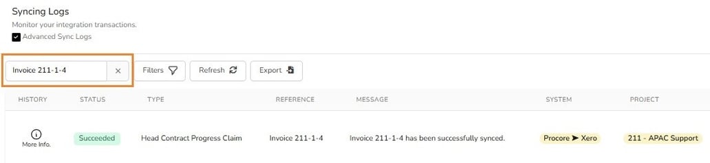 Smoothx Dashboard - Syncing Logs